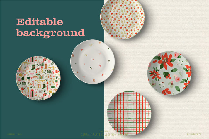 Ceramic Plate Collection Mockup – Field Office