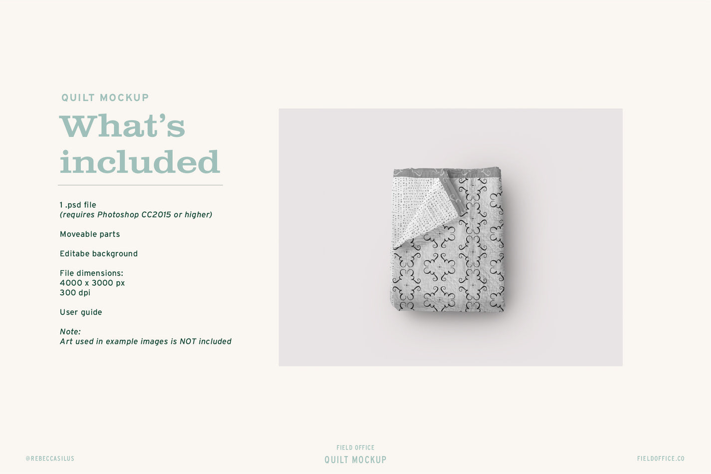 Quilt Mockup – Field Office