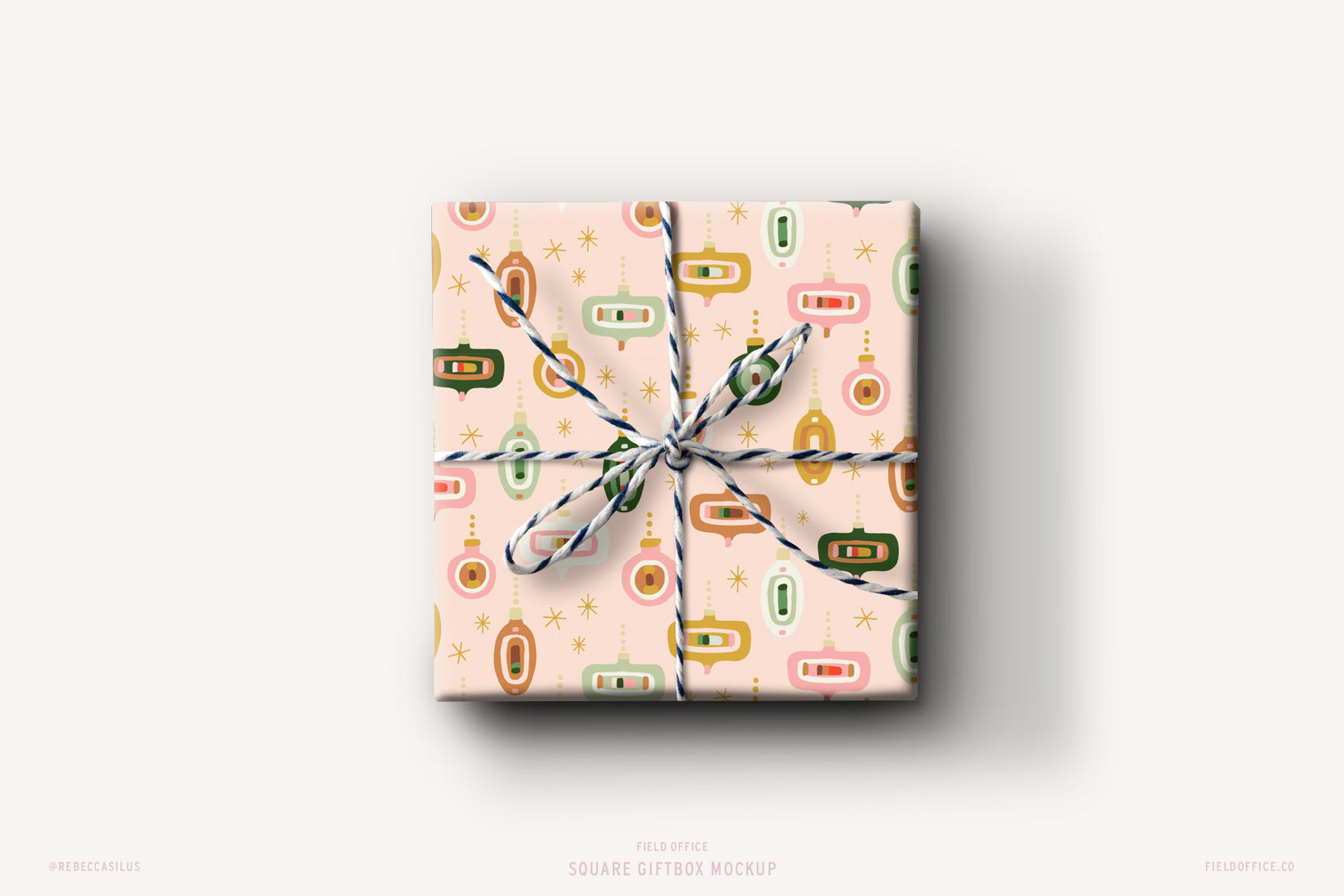 Square Gift Box Mockup – Field Office